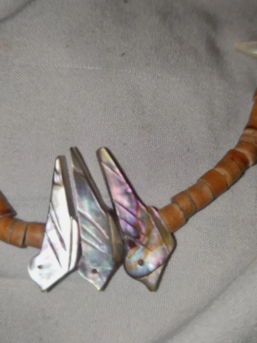 Jewelry | Vintage Native American Carved Bird Fetish Heishi Beaded ...